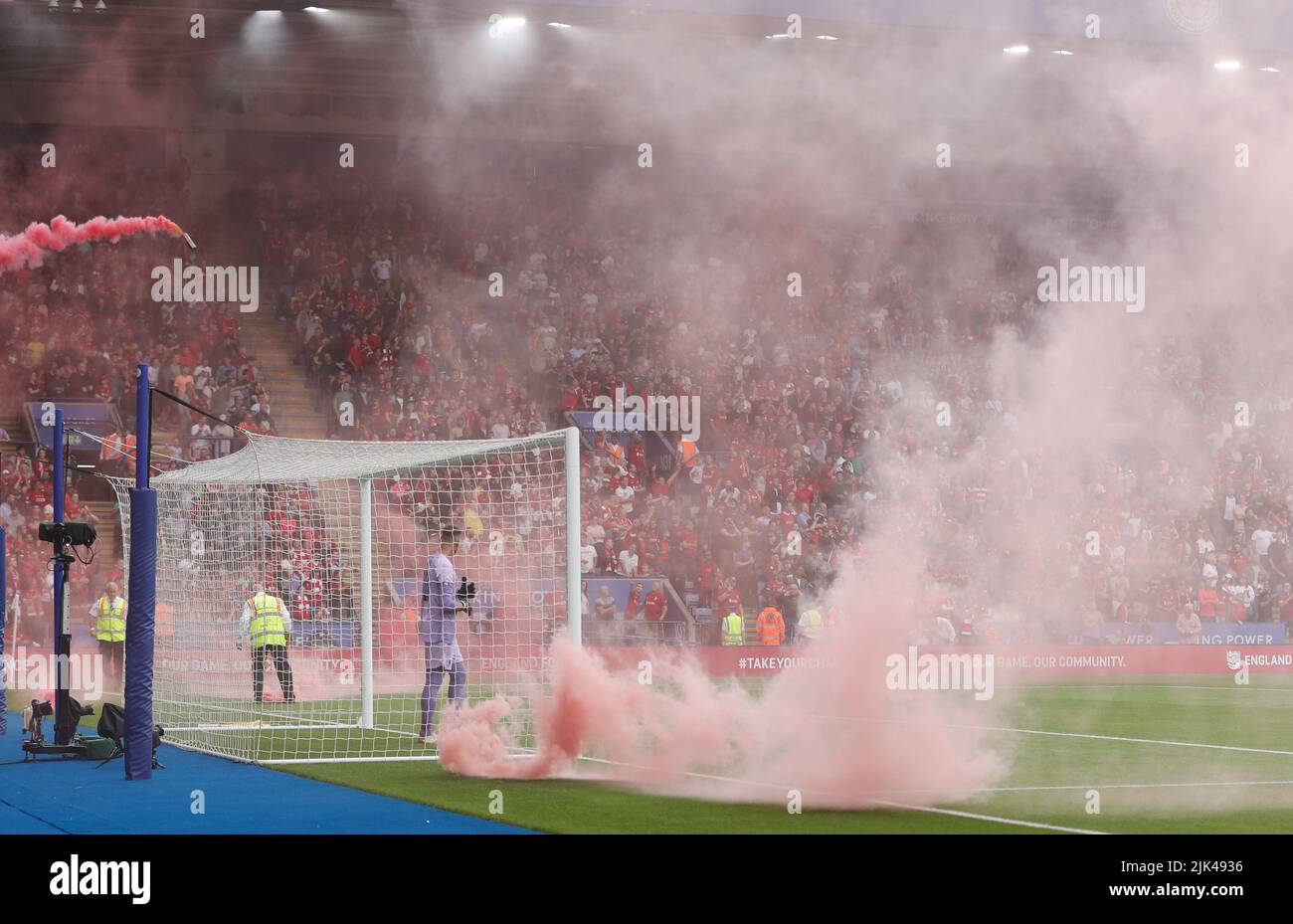 Soccer pitch flares hi-res stock photography and images - Alamy