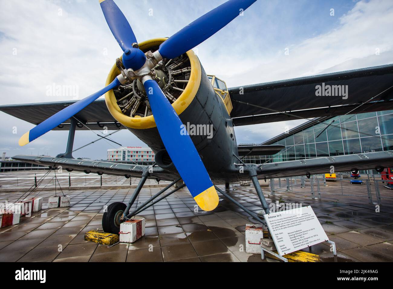 Stuttgart airport, Germany, open space airplane museum, Soviet made ...