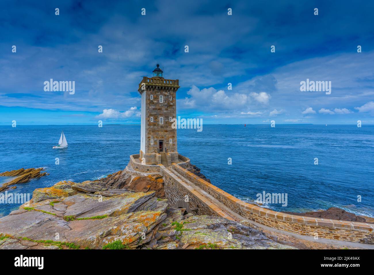 Le Conquet lighthouse (France Stock Photo - Alamy