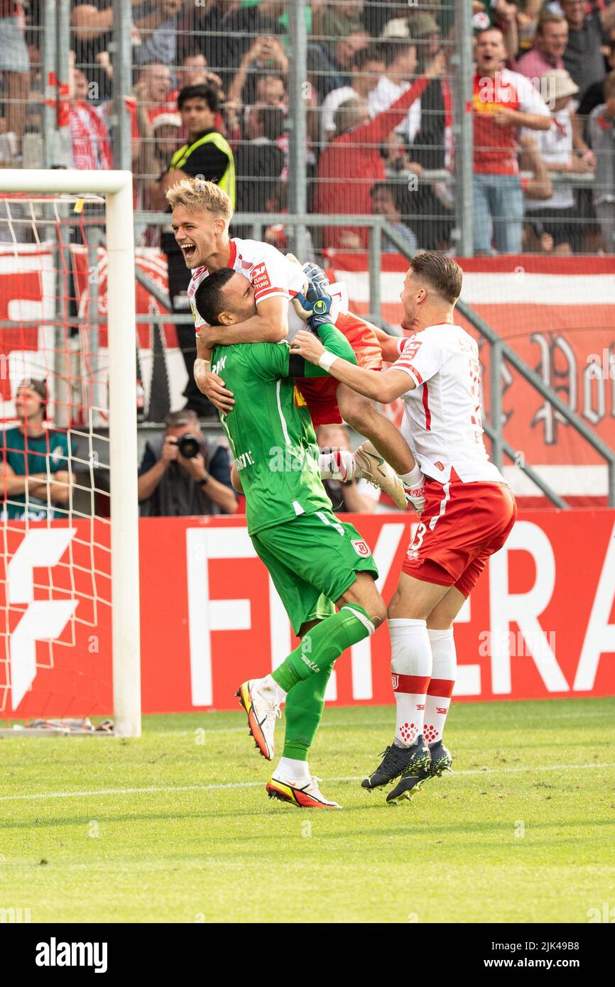 Regensburg, Germany. 30th July, 2022. Soccer: DFB Cup, Jahn Regensburg ...