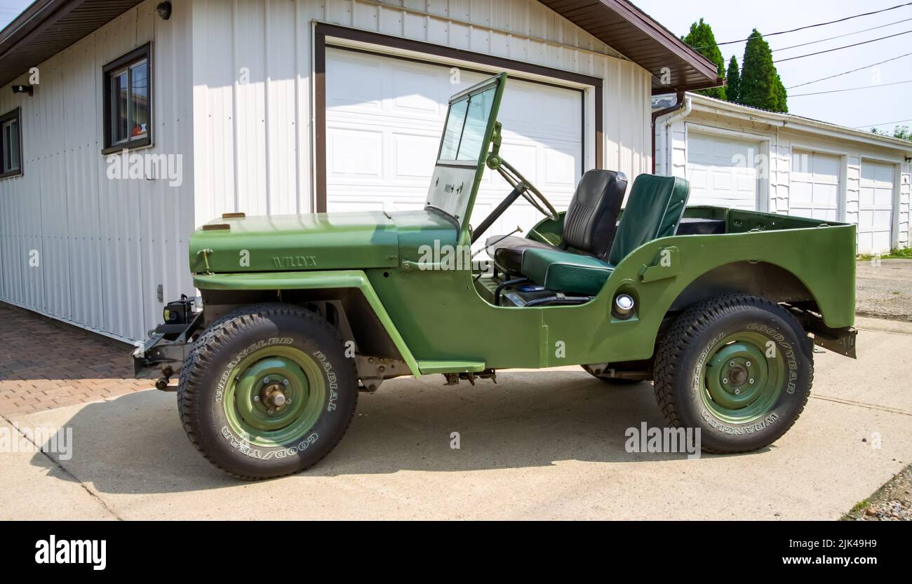 Prince Albert, Saskatchewan - July 25, 2022: Restored Vintage Willys ...