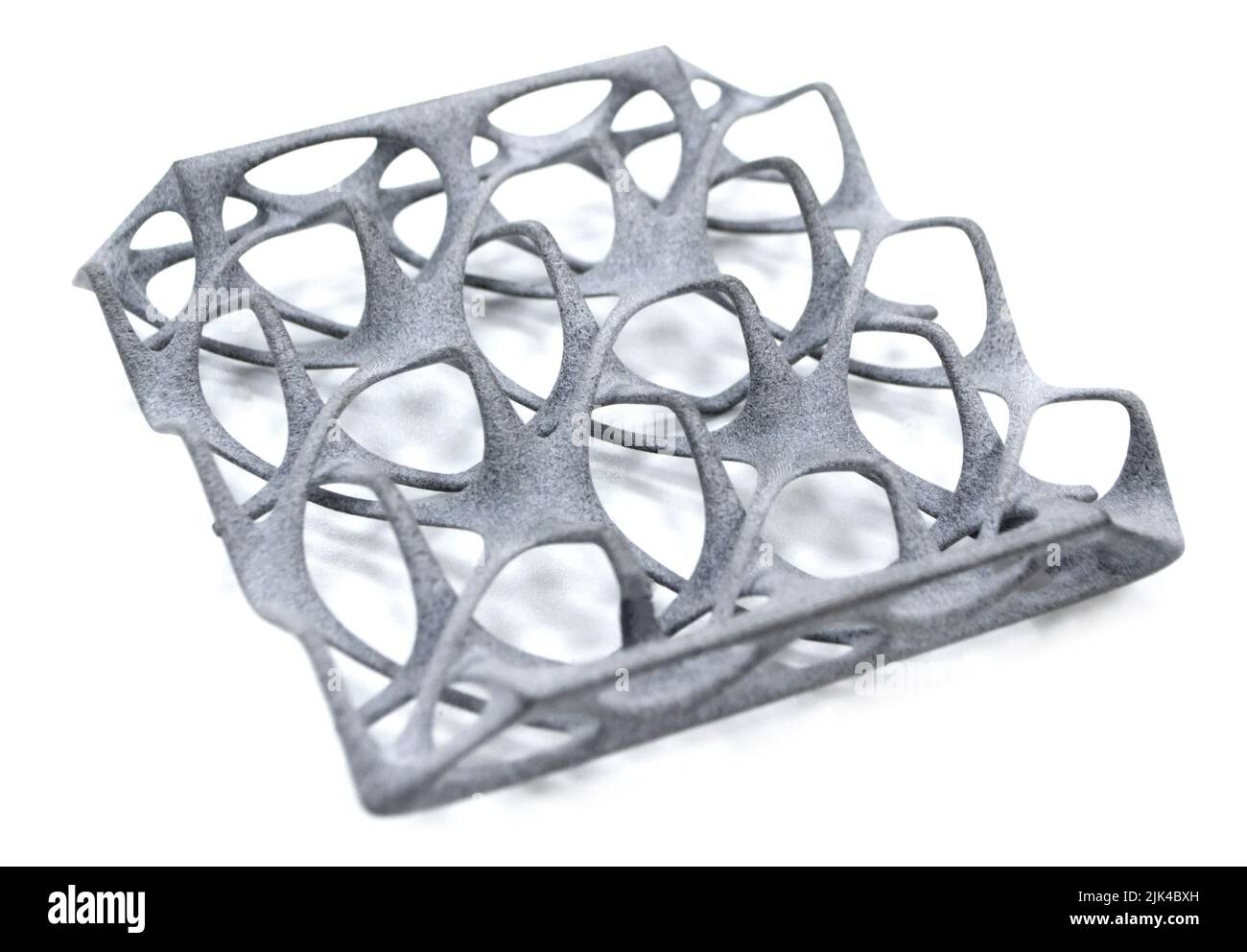 Model printed on 3D printer isolated on white background. Object ...