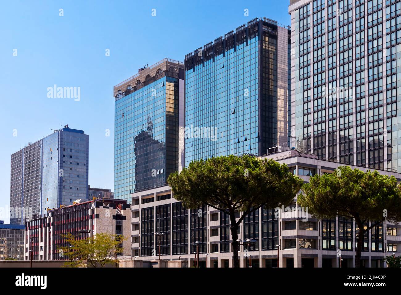 Naples, Italy - July 23, 2022: Modern buildings and skyscrapers with ...