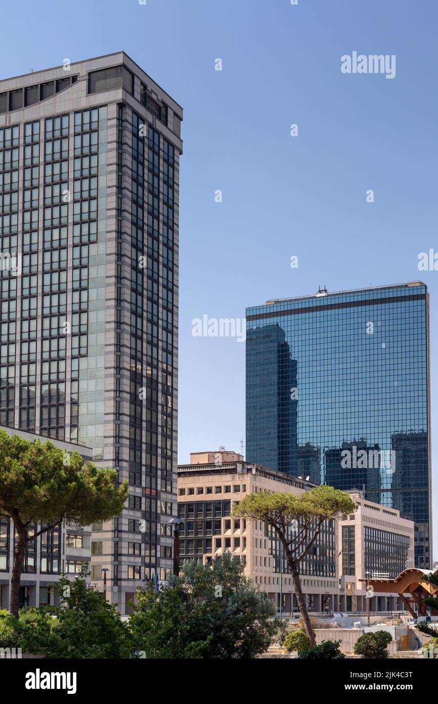 Naples, Italy - July 23, 2022: Modern buildings and skyscrapers with ...