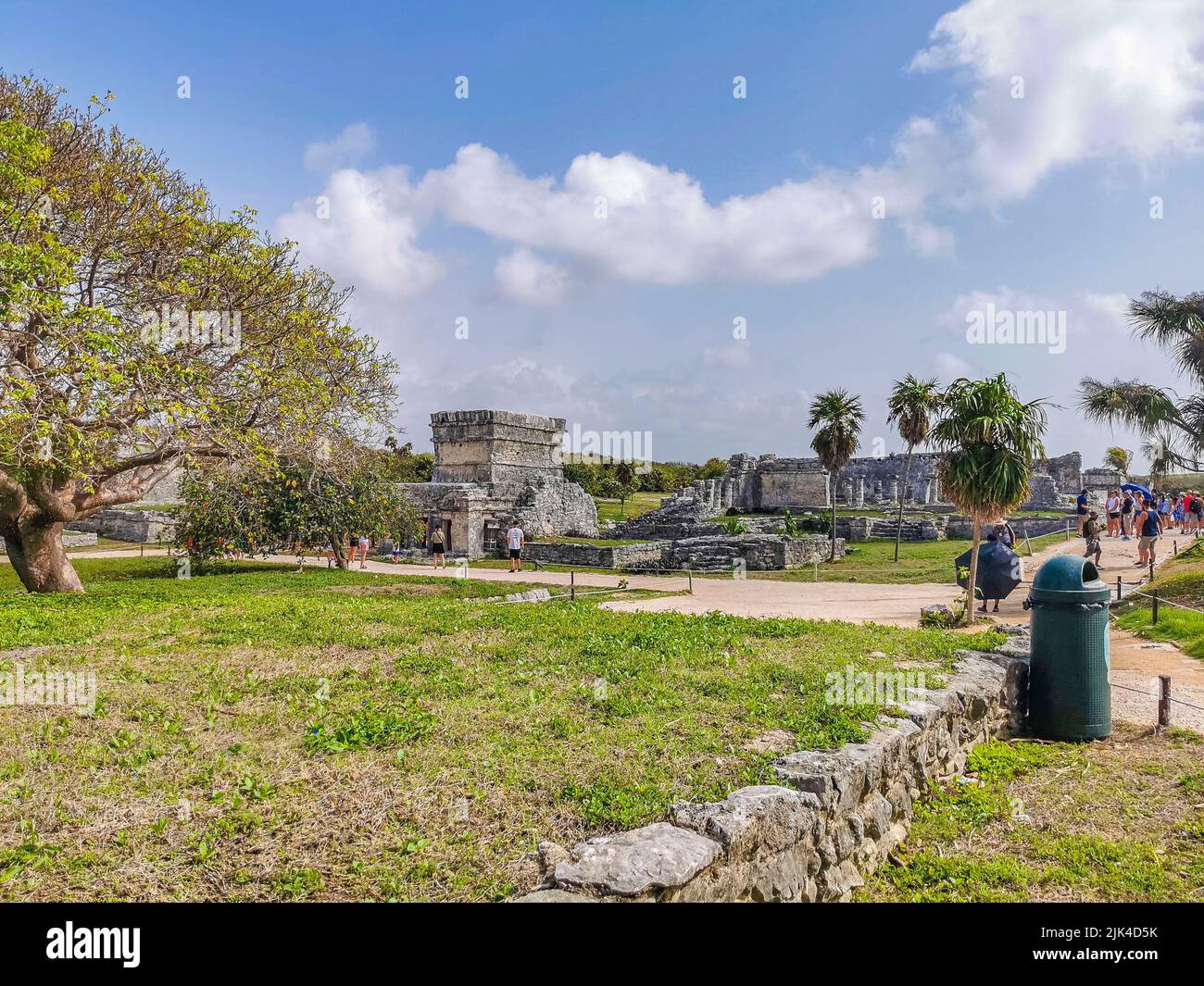 Tulum Mexico 10. June 2022 Ancient Tulum ruins Mayan site with temple ...