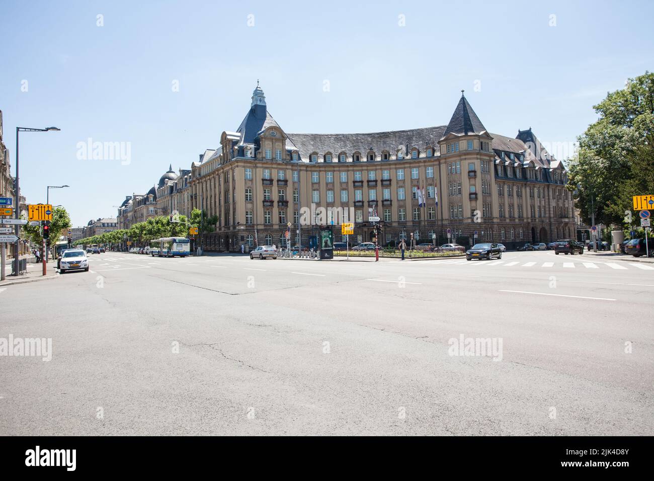 Metz square scene, city of Luxembourg, Great Dutchy of Luxembourg ...
