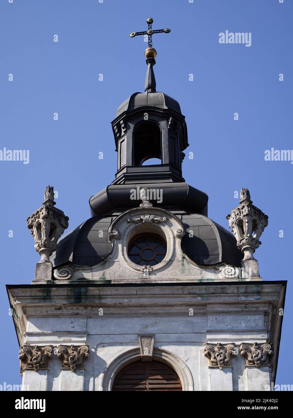 A small beautiful tower on the Cathedral of St. George in Lviv, Ukraine ...