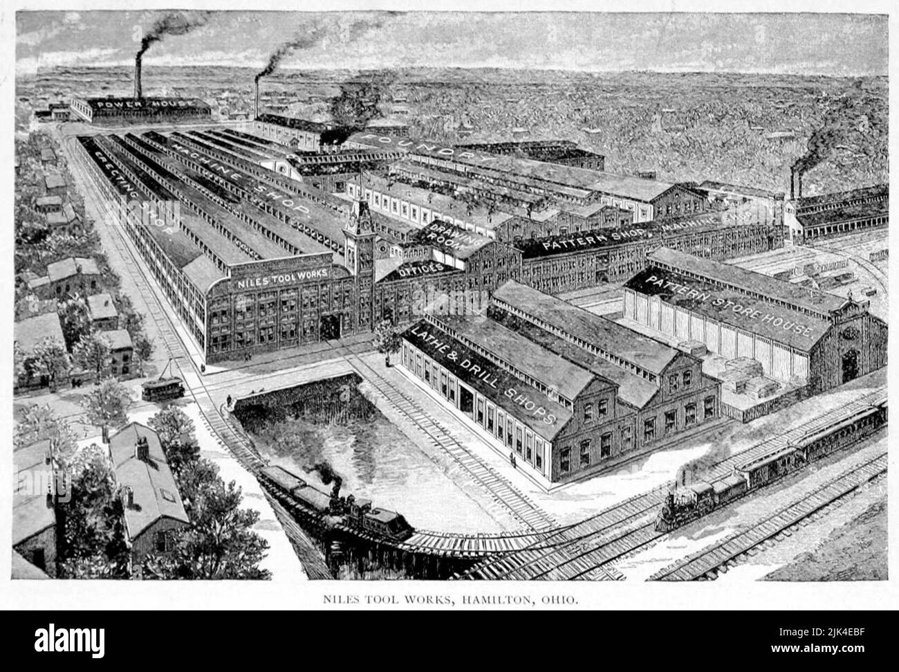 Niles tool works hamilton Black and White Stock Photos & Images - Alamy