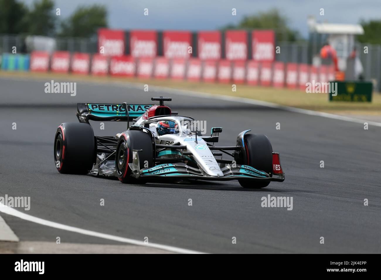 Mogyorod, Hungary. 30th July, 2022. George Russell of Mercedes AMG ...