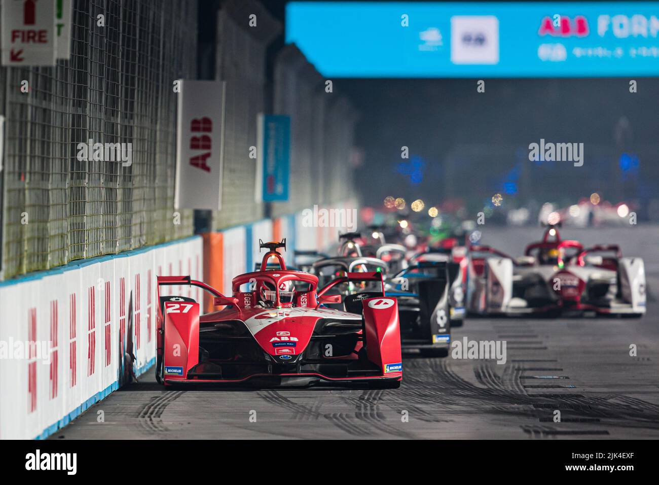 27 DENNIS Jake (gbr), Avalanche Andretti Formula E, BMW iFE.21, action ...