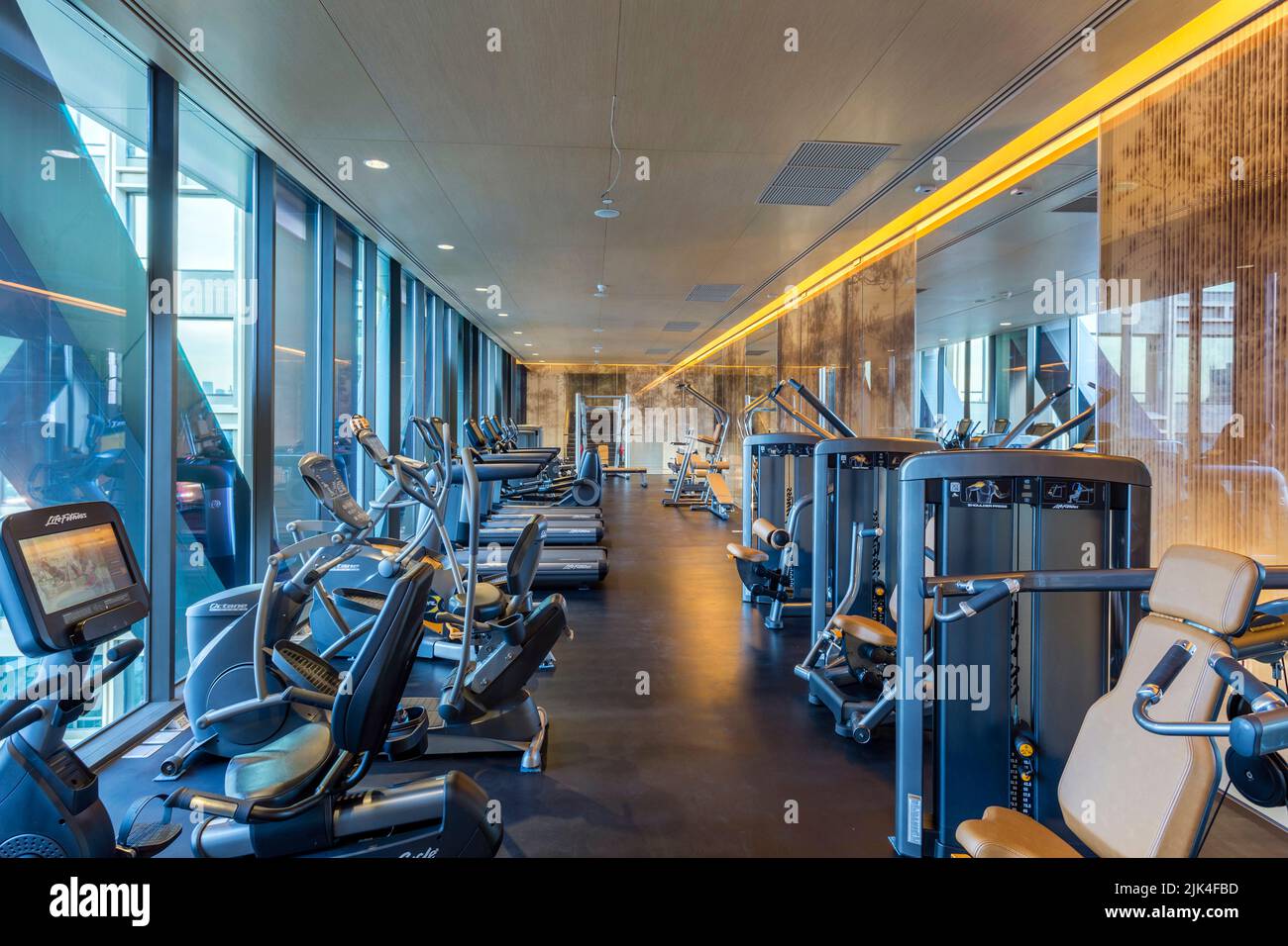 Bangkok, Thailand - January 23, 2017: Fitness center health club gym ...