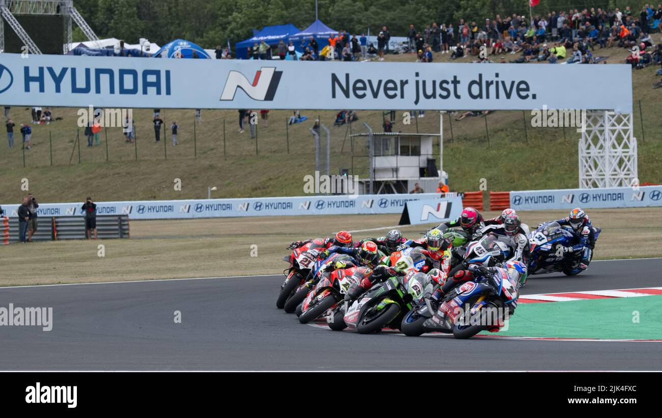 Autodrom Most Most Czech Republic July 30 2022 Fist Lap During