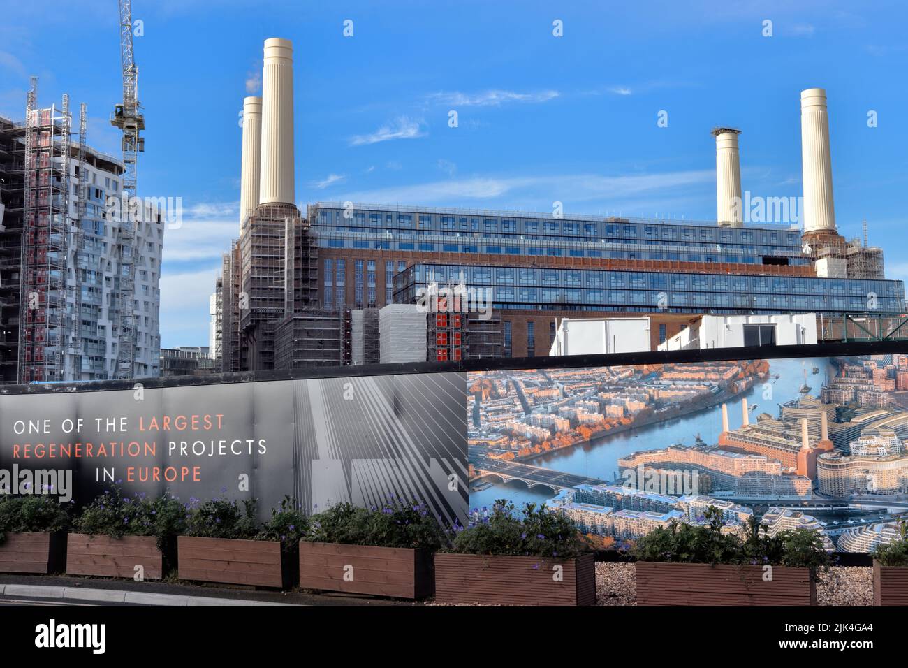 London, UK - November 22, 2020: Battersea Power Station, one of the ...