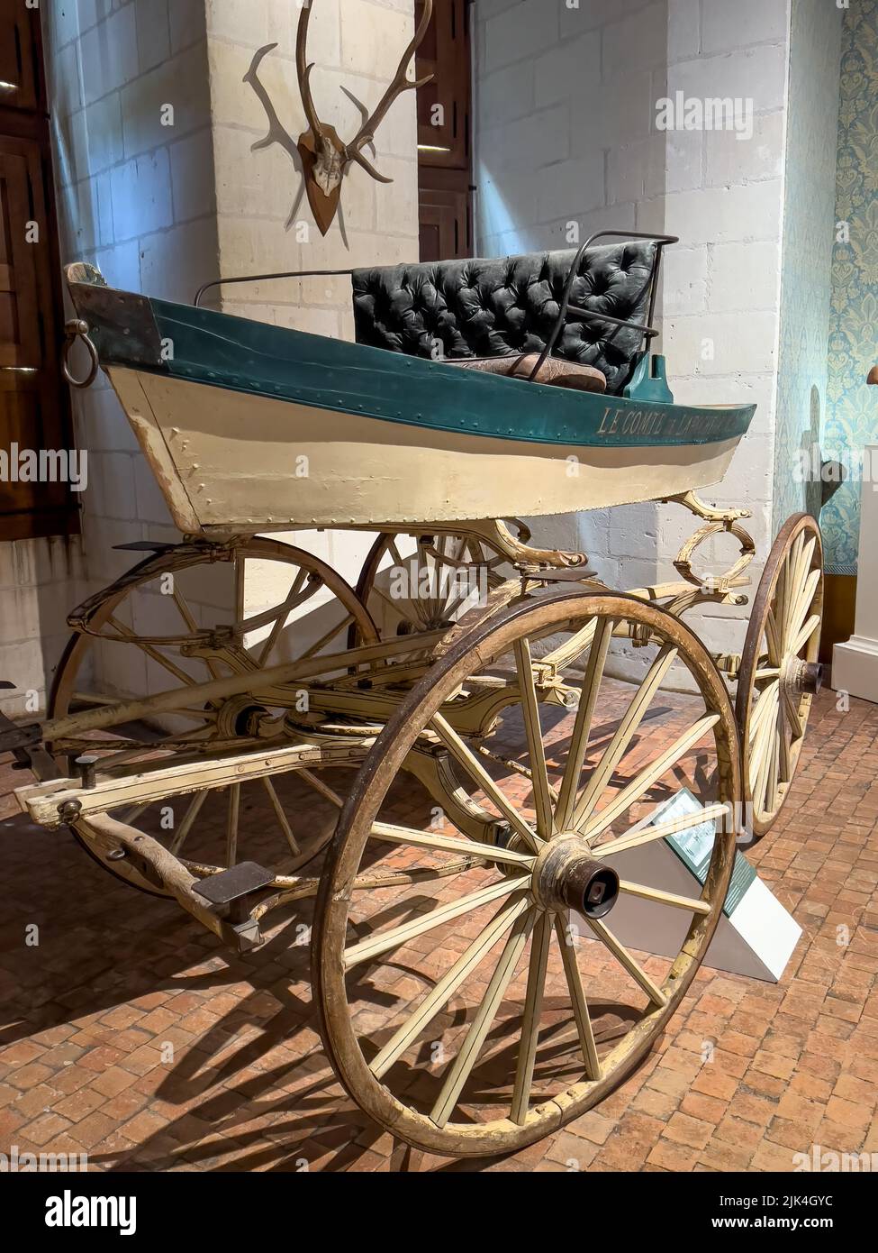 hand built carriages of the Chateau de Chambord in the Loire Valley ...
