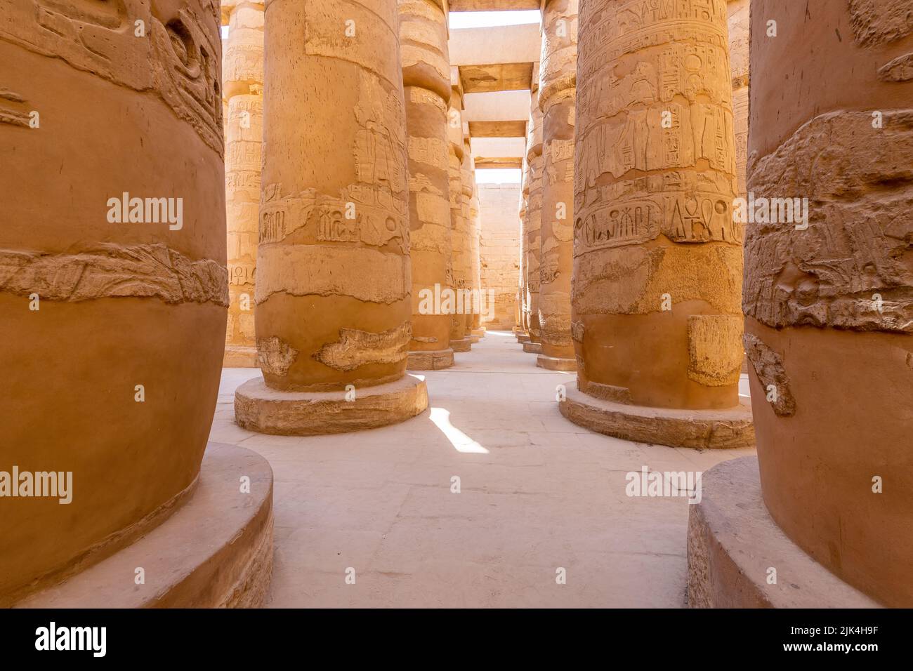 Karnak Temple, Luxor, Egypt; July 28, 2022 -The Great Hypostyle Hall is ...