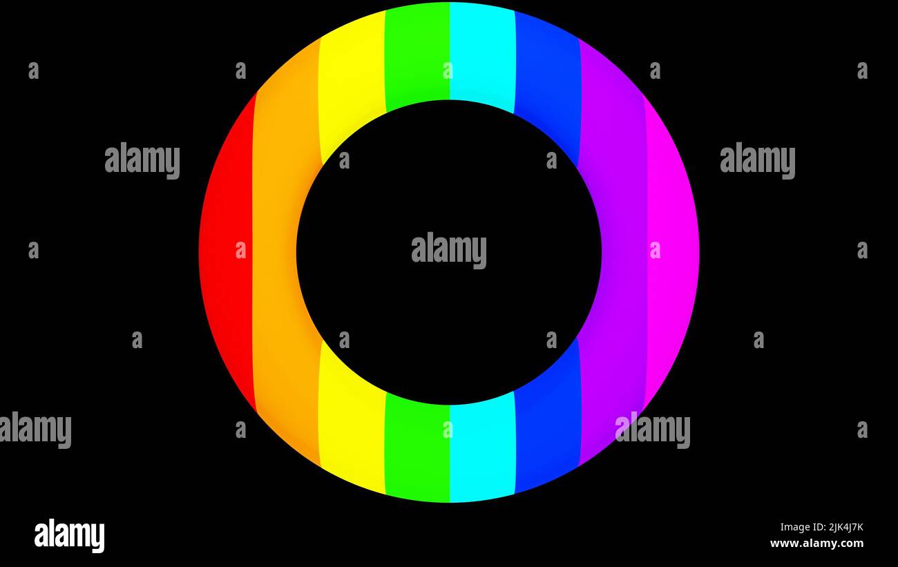 Black background with a colored circle in the middle. Colorful circle ...