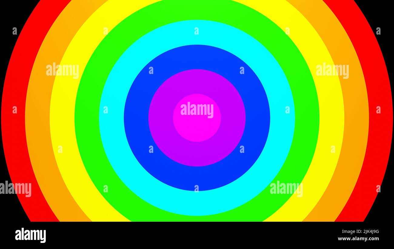 Abstract background with colored circular lines. Shooting target with ...