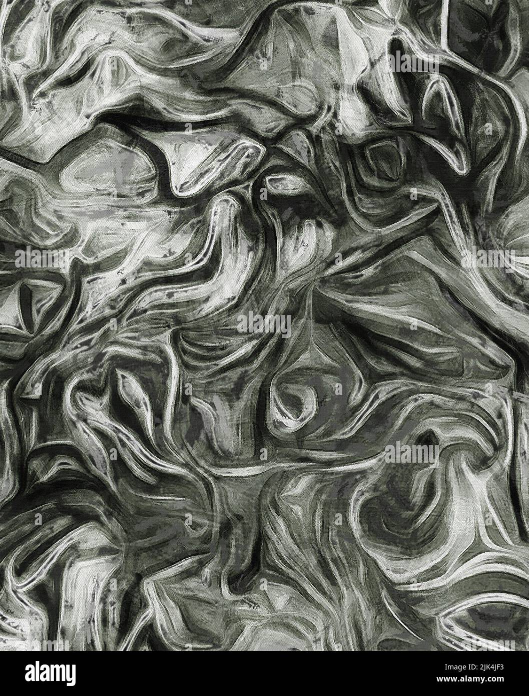 Fluid lines of shades of gray. 3D rendering Stock Photo - Alamy