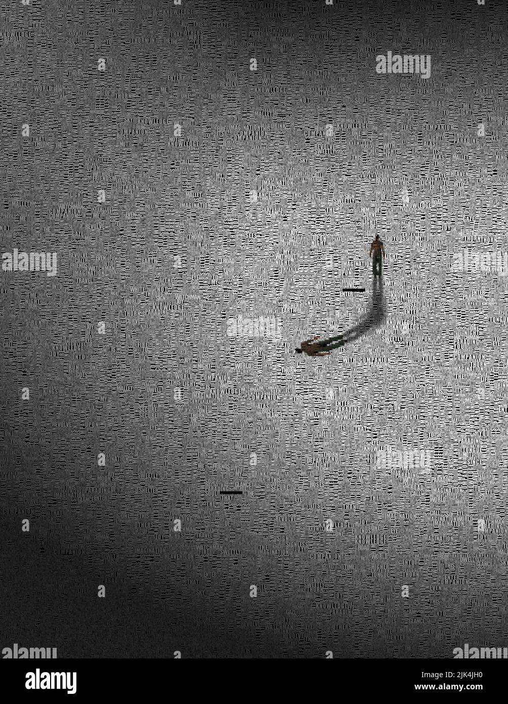 Figure of man in empty space. 3D rendering Stock Photo - Alamy