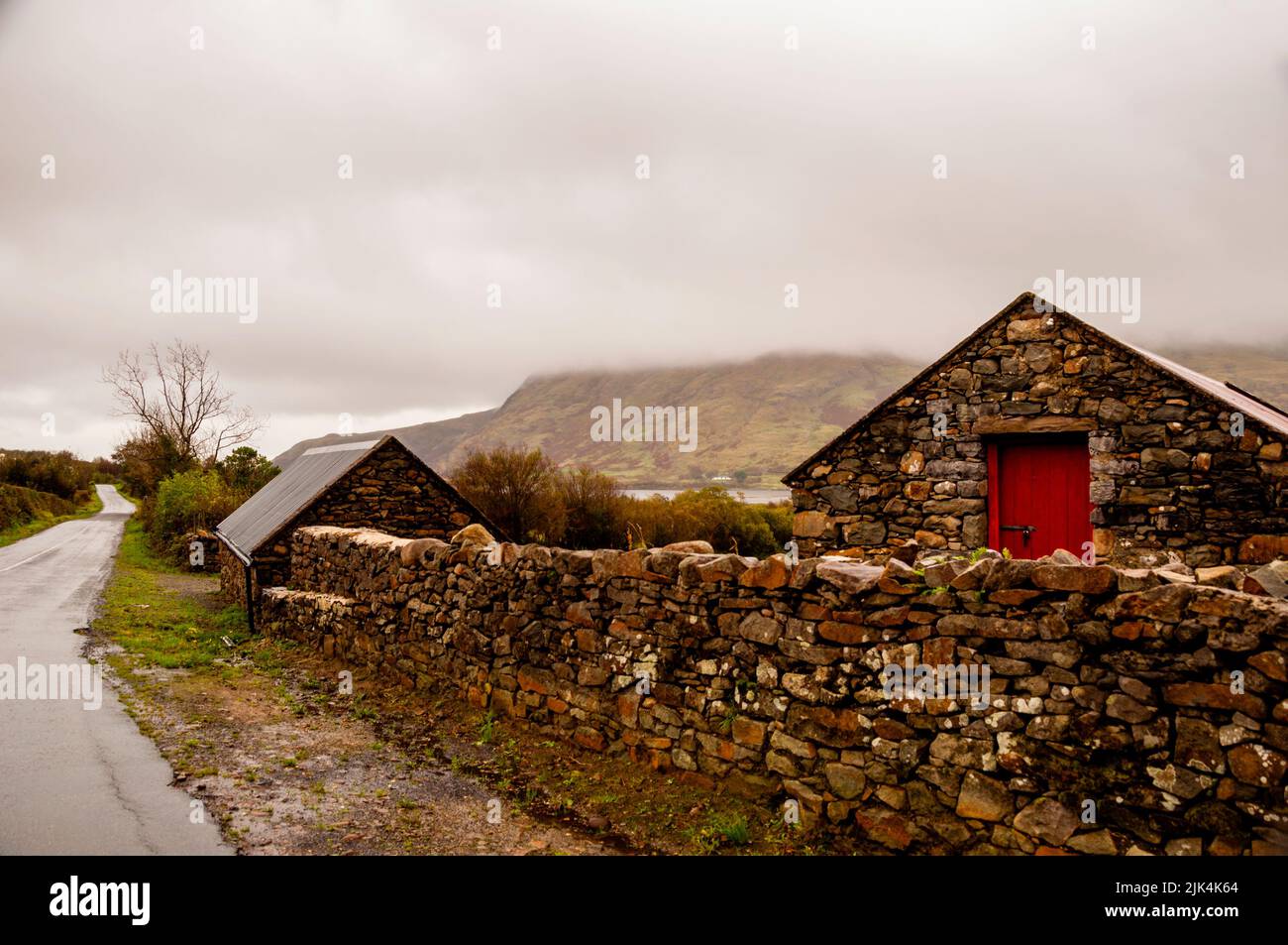 Lough Mask and the Partry Mountains in Toormakeady, Ireland Stock Photo ...
