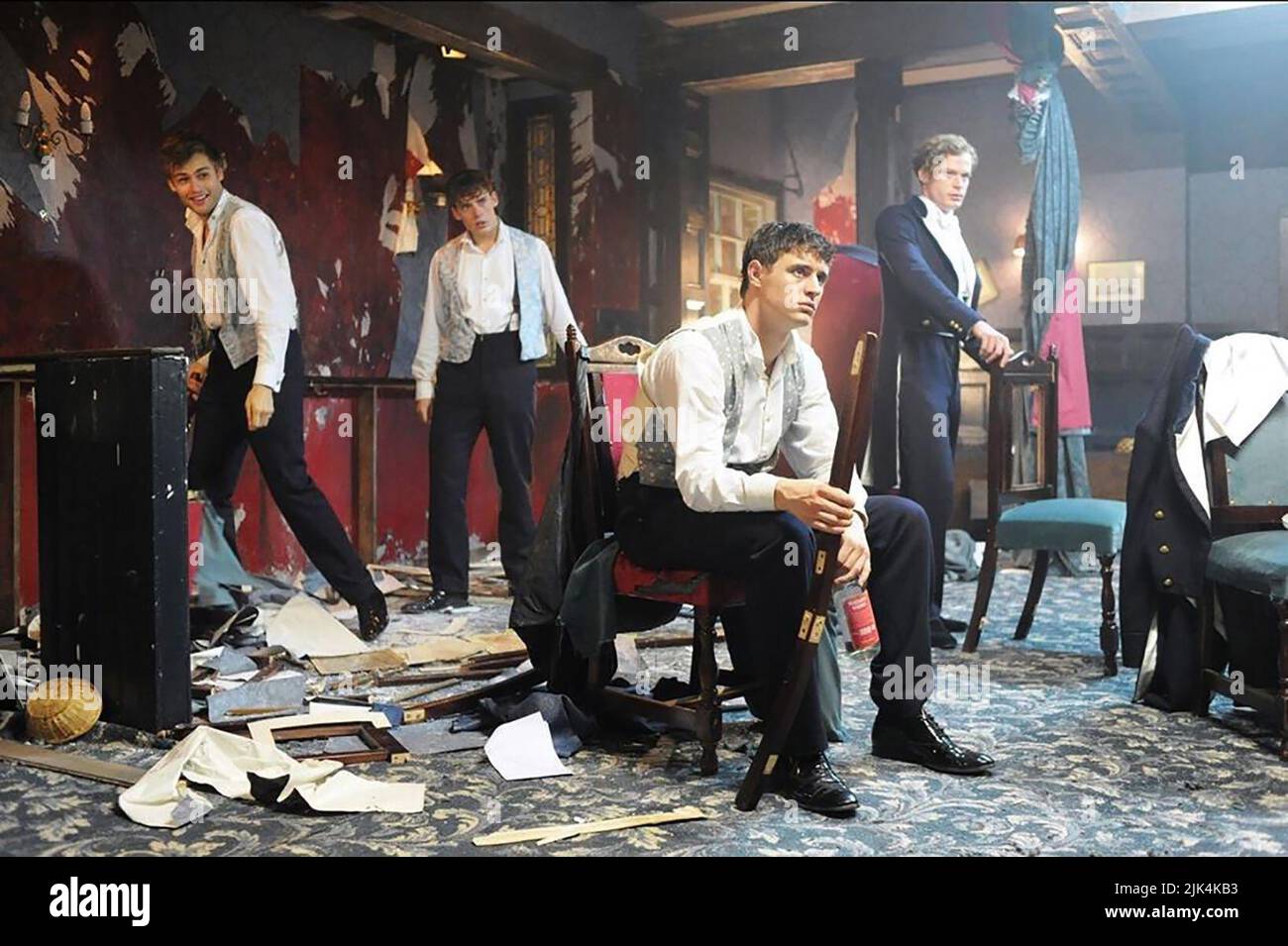 BOOTH,CLAFLIN,IRONS,REID, THE RIOT CLUB, 2014 Stock Photo - Alamy