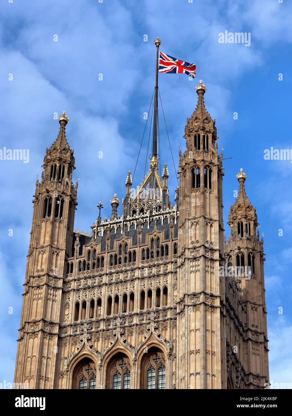 Blue sky building england flag government uk union jack hi-res stock ...