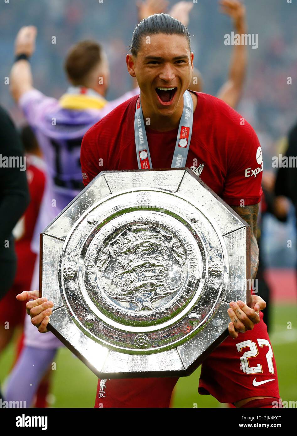 Leicester, United Kingdom - JULY 30 :Liverpool's Danwin Nunez with ...