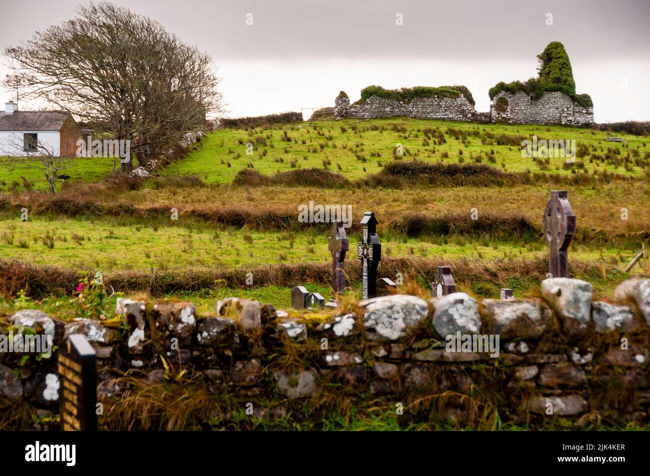 Gothic Burrishoole Friary ruins in County Mayo, Ireland Stock Photo - Alamy