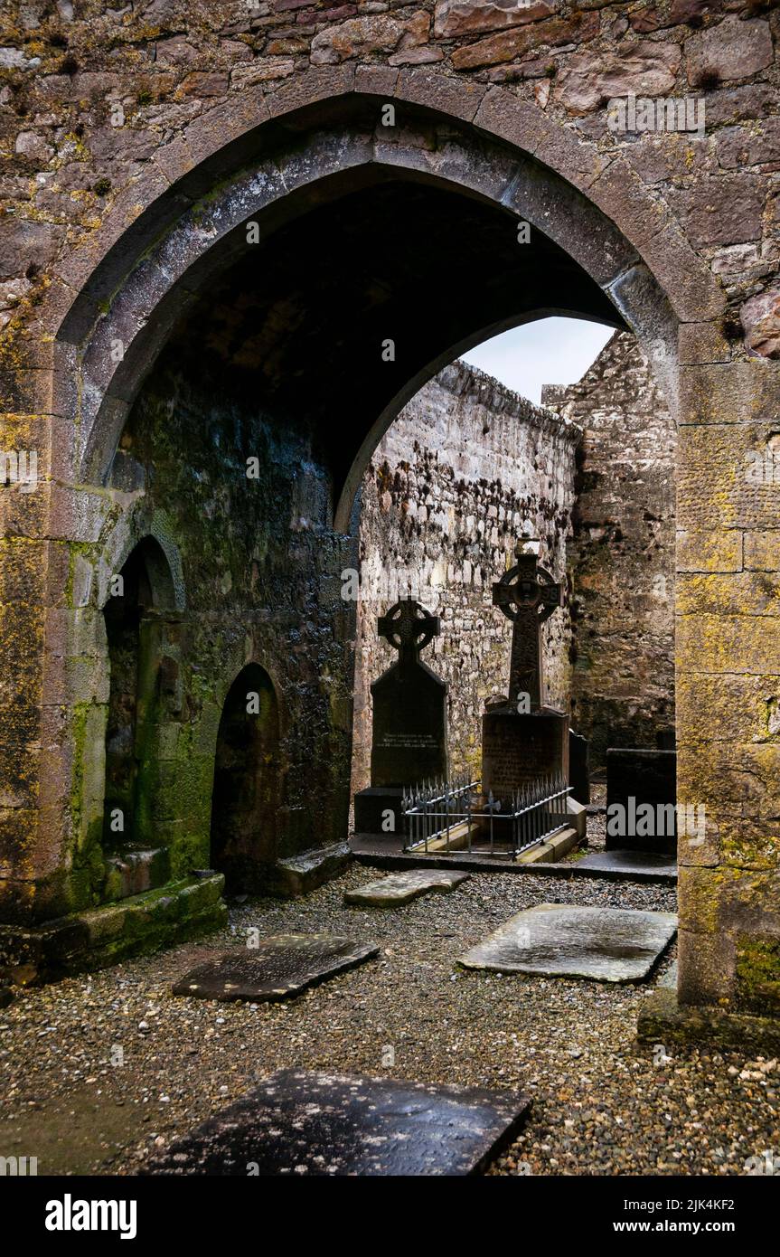 Gothic Burrishoole Friary ruins in County Mayo, Ireland Stock Photo - Alamy