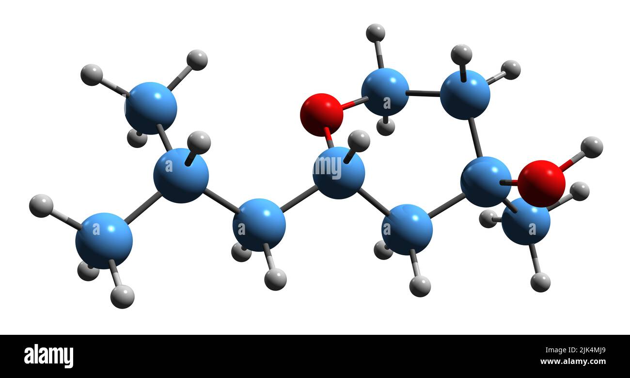 3D image of florol skeletal formula - molecular chemical structure of ...