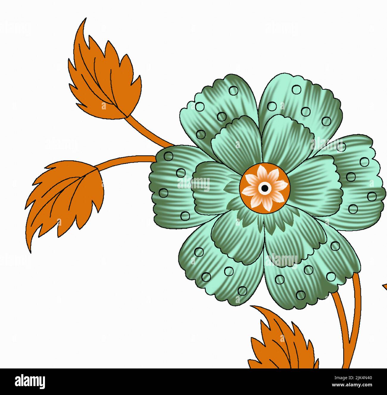 flower bunch textile print work Stock Photo - Alamy