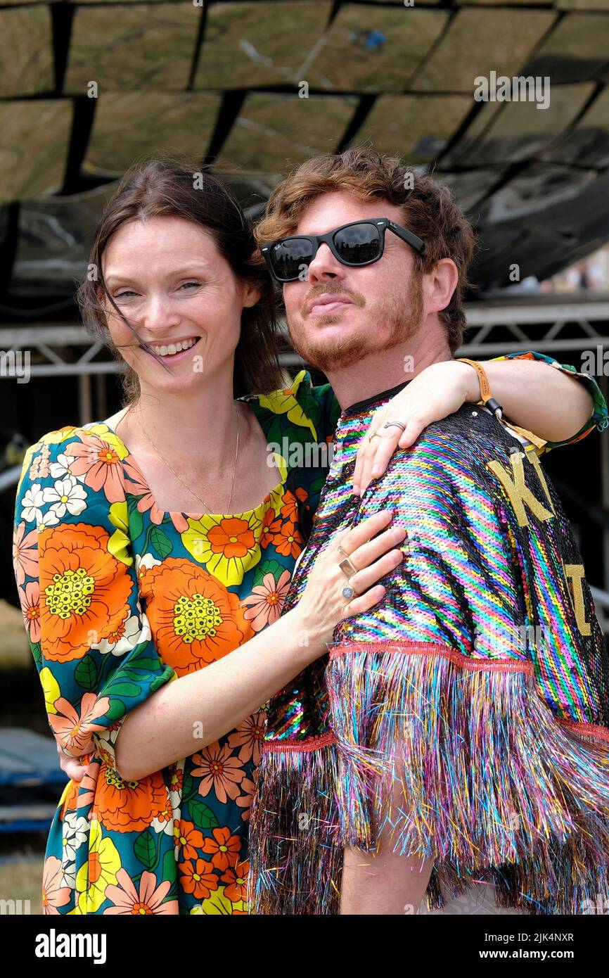Lulworth, UK. 30th July, 2022. Singer songwriter Sophie Ellis-Bextor ...