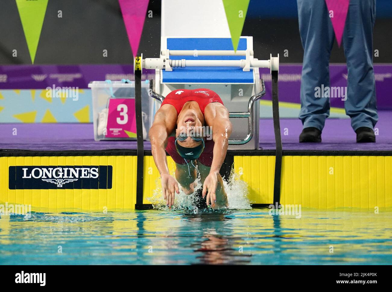 Canada's Kylie Masse in the Women's 100m Backstroke - Semi-Final 2 at ...