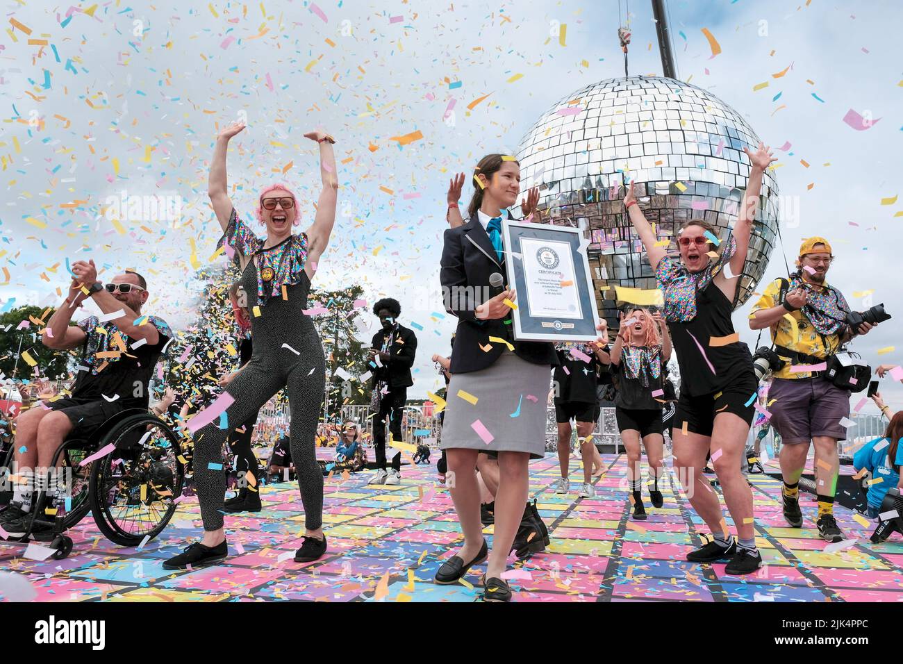 Official adjudicator Anouk de Timary with Diverse City dance troupe ...