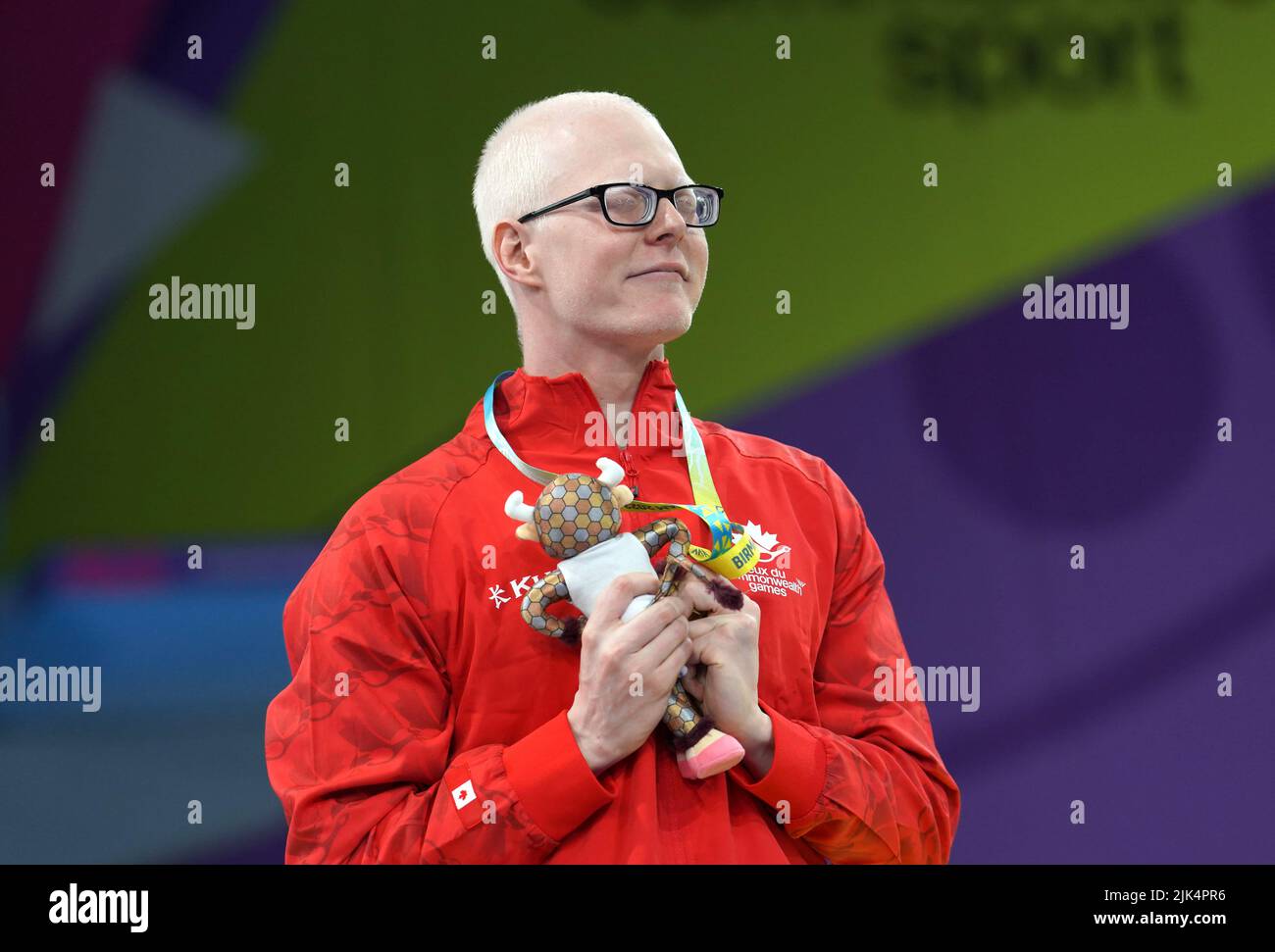 Canada's Nicolas Guy Turbide after winning gold in the Men's 50m ...