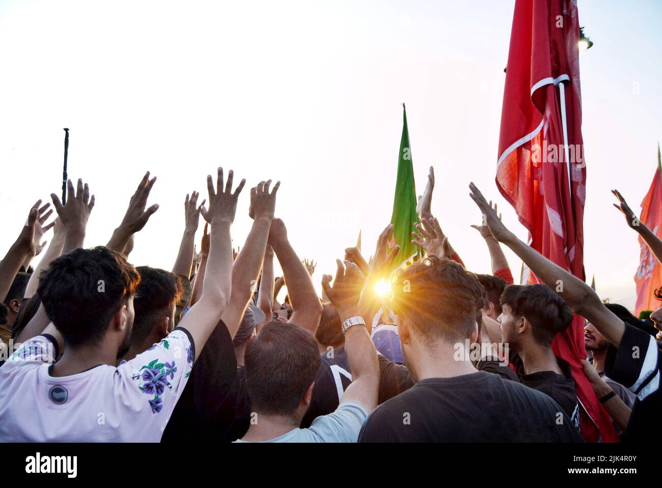 Shia islam slogans kashmir muharram hi-res stock photography and images ...