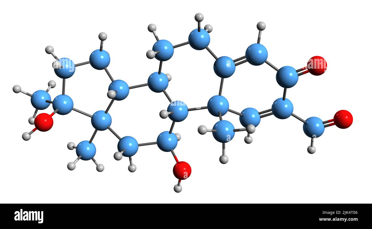 3D image of Formebolone skeletal formula - molecular chemical structure ...