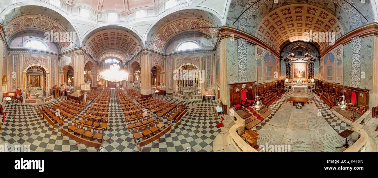 Ajaccio , Corsica, France - June 2022: Ajaccio Cathedral Notre-Dame ...