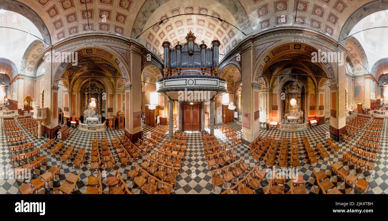 Ajaccio , Corsica, France - June 2022: Ajaccio Cathedral Notre-Dame ...