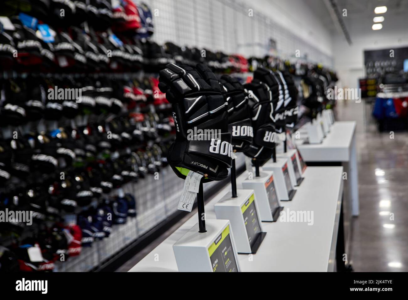 Bauer hockey equipment hi-res stock photography and images - Alamy