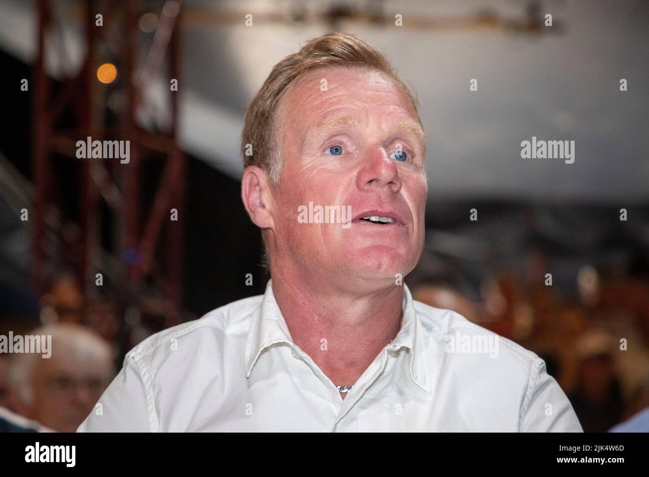 Former motocross champion Joel Smets pictured during a ceremony for the ...