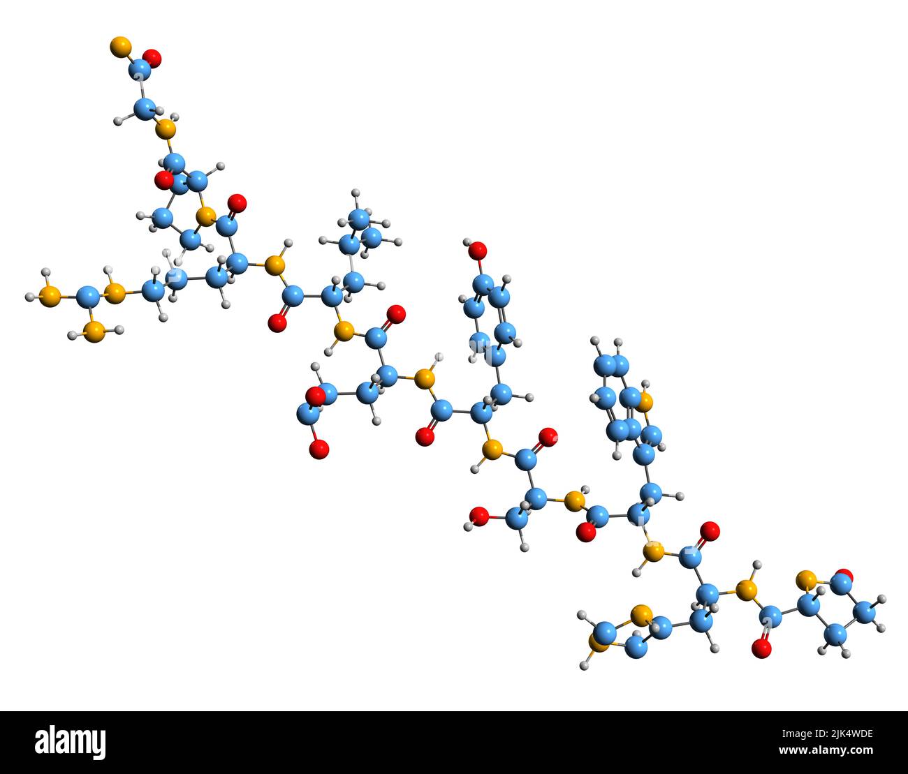 3D image of Gonadotropin-releasing hormone skeletal formula - molecular chemical structure of ...