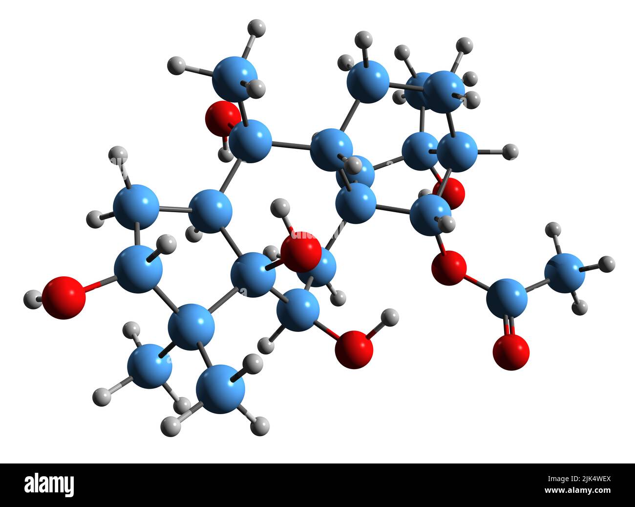 3D image of Grayanotoxin I skeletal formula - molecular chemical ...