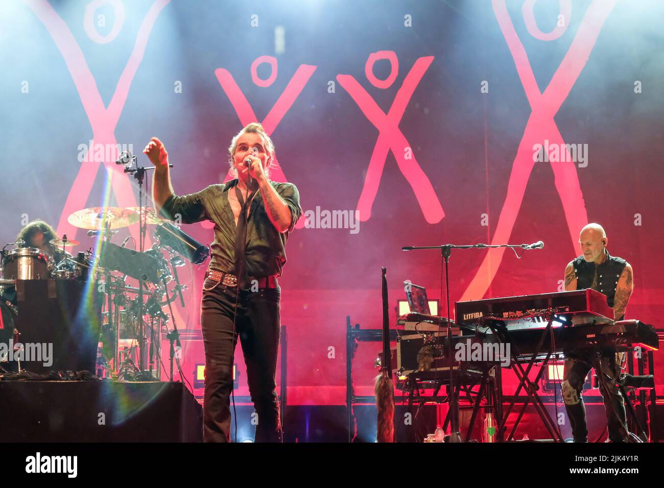 Verona, Italy. 29th July 2022. The Italian rock band of Litfiba with ...
