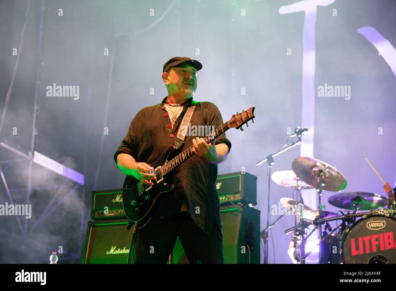 Verona, Italy. 29th July 2022. The Italian rock band of Litfiba with ...