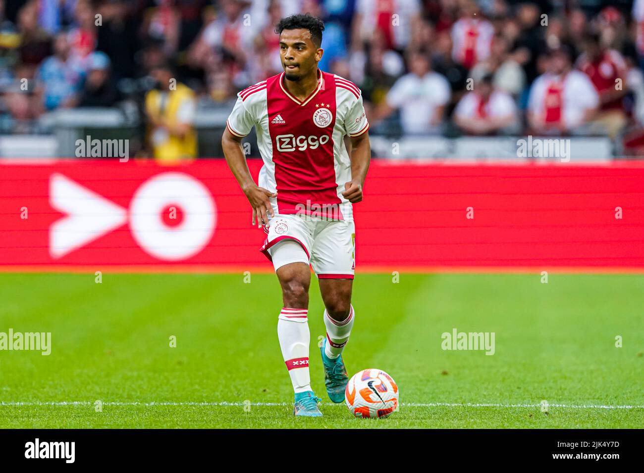 AMSTERDAM, THE NETHERLANDS - JULY 30: Owen Wijndal of Ajax during the ...