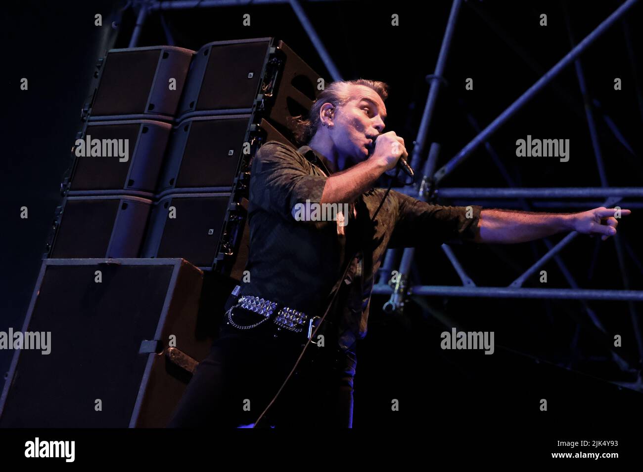 Verona, Italy. 29th July 2022. The Italian rock band of Litfiba with ...