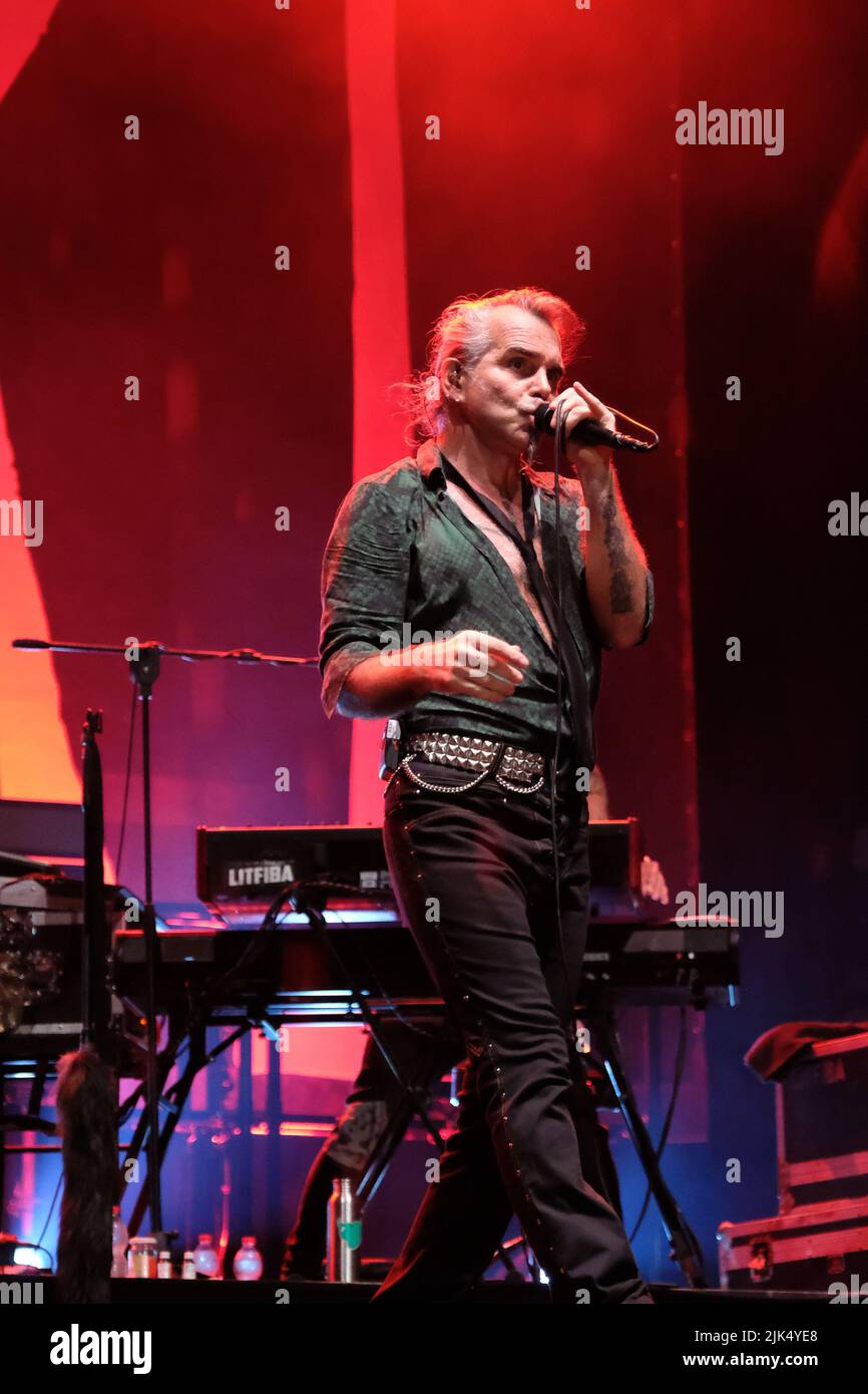 Verona, Italy. 29th July 2022. The Italian rock band of Litfiba with ...