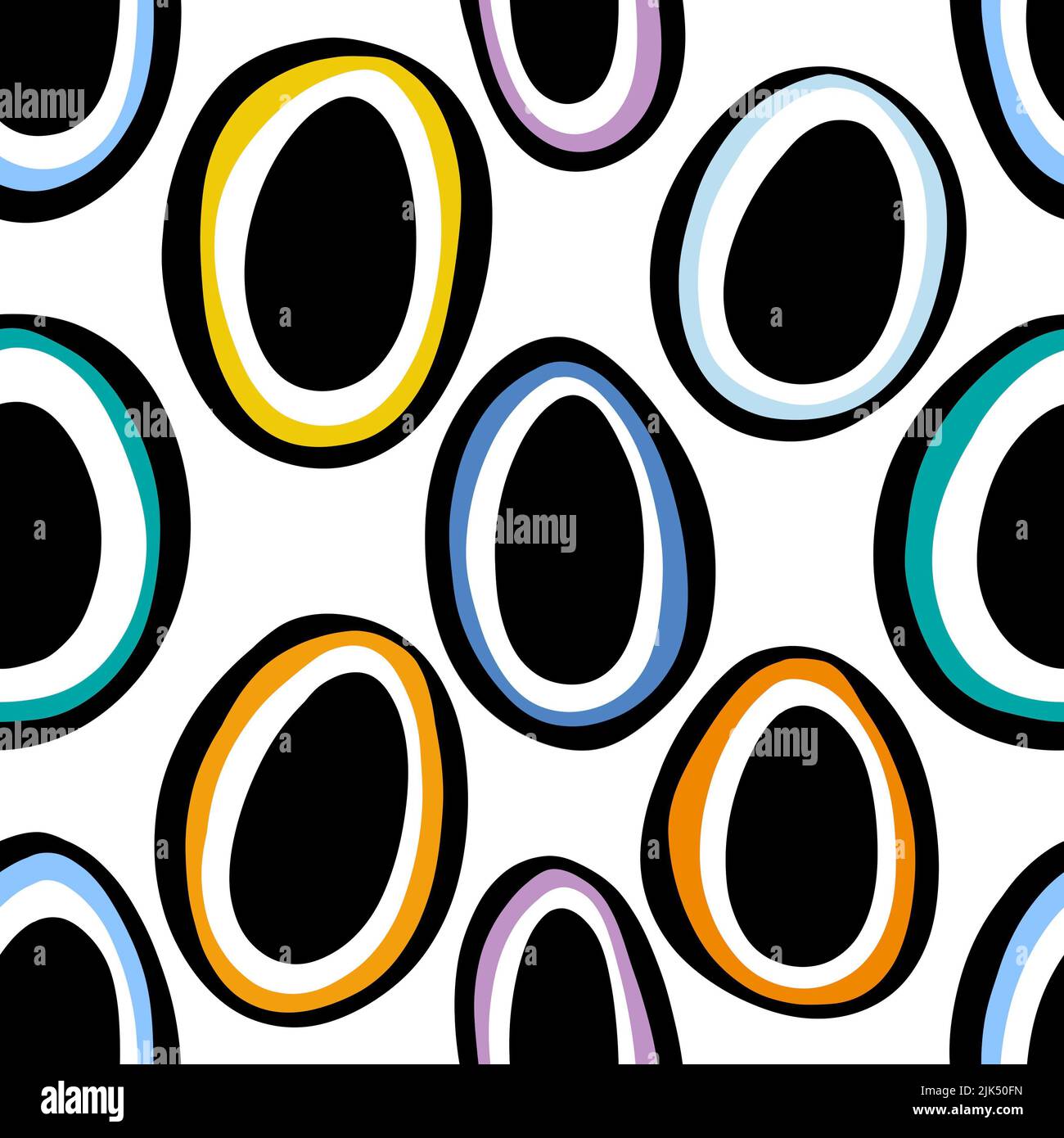 Summer seamless magic evil eye pattern for fabrics and textiles and ...