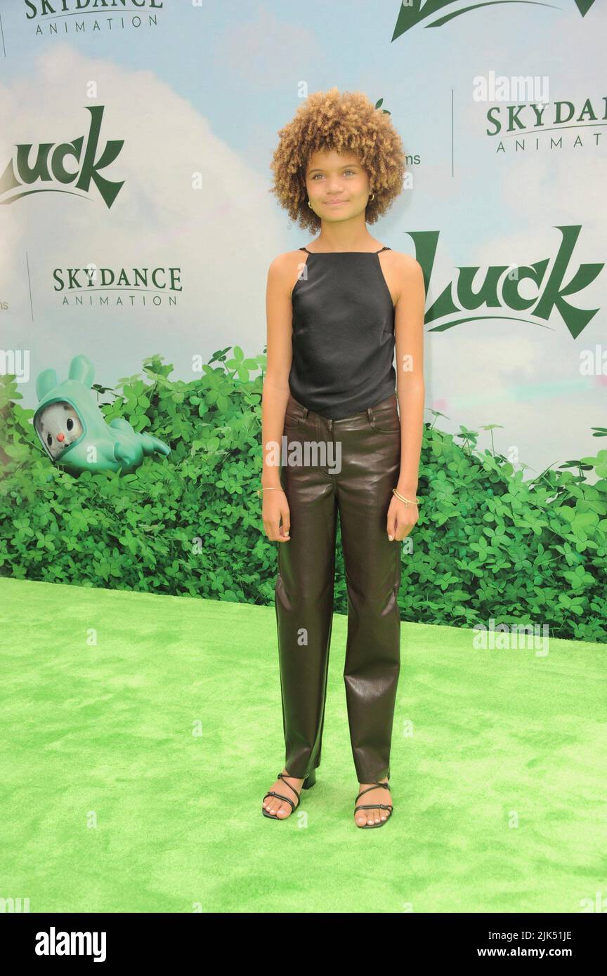 Los Angeles, CA. 30th July, 2022. Carsyn Rose at arrivals for LUCK ...